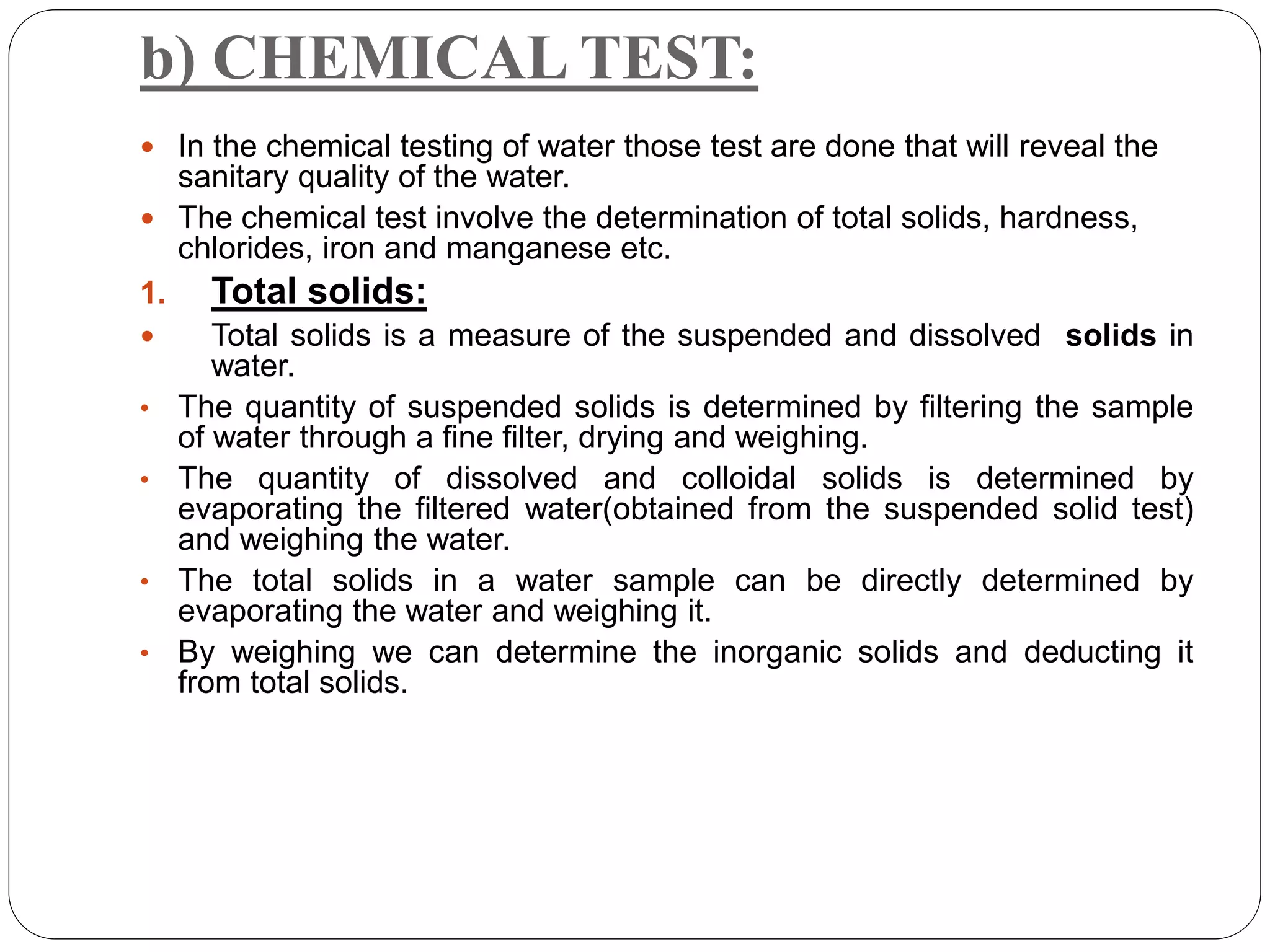 Water quality testing | PPTX