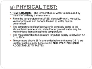 Water quality testing | PPTX