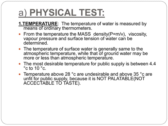 Water quality testing | PPTX | Chemistry | Science