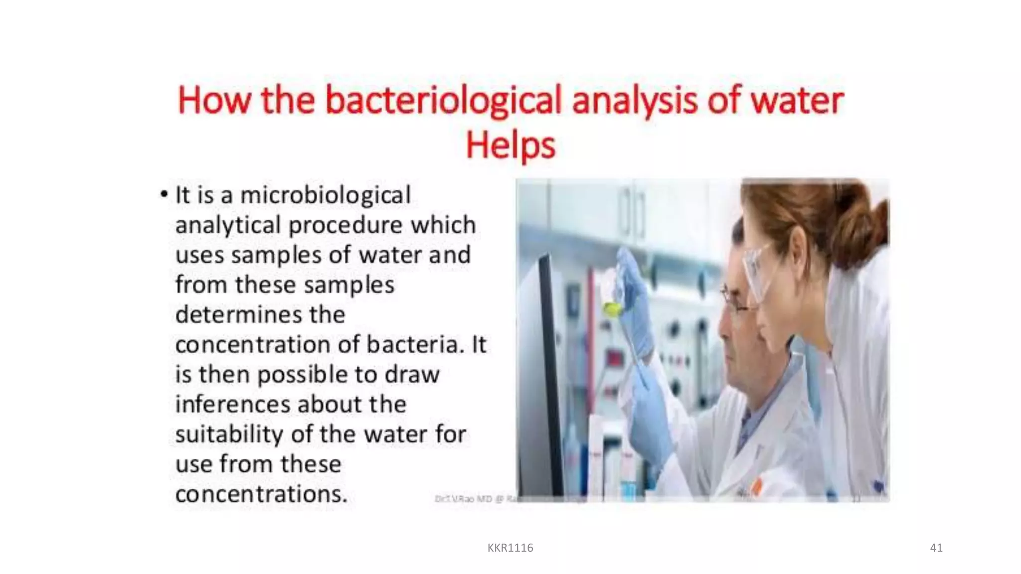 Water quality testing methods | PPTX