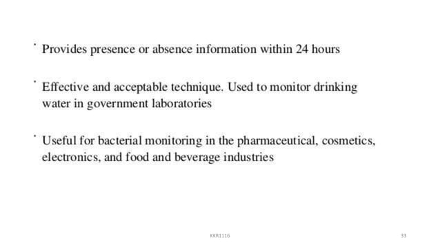 Water quality testing methods | PPTX
