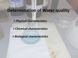 WATER ANALYSIS /Water quality testing p.k.k | PPTX