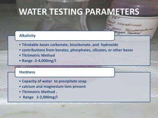 WATER ANALYSIS /Water quality testing p.k.k | PPTX