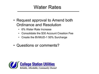Water Rate Increase | PPT