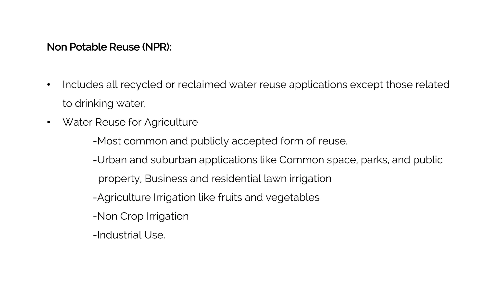 Water reclamation and reuse | PPTX