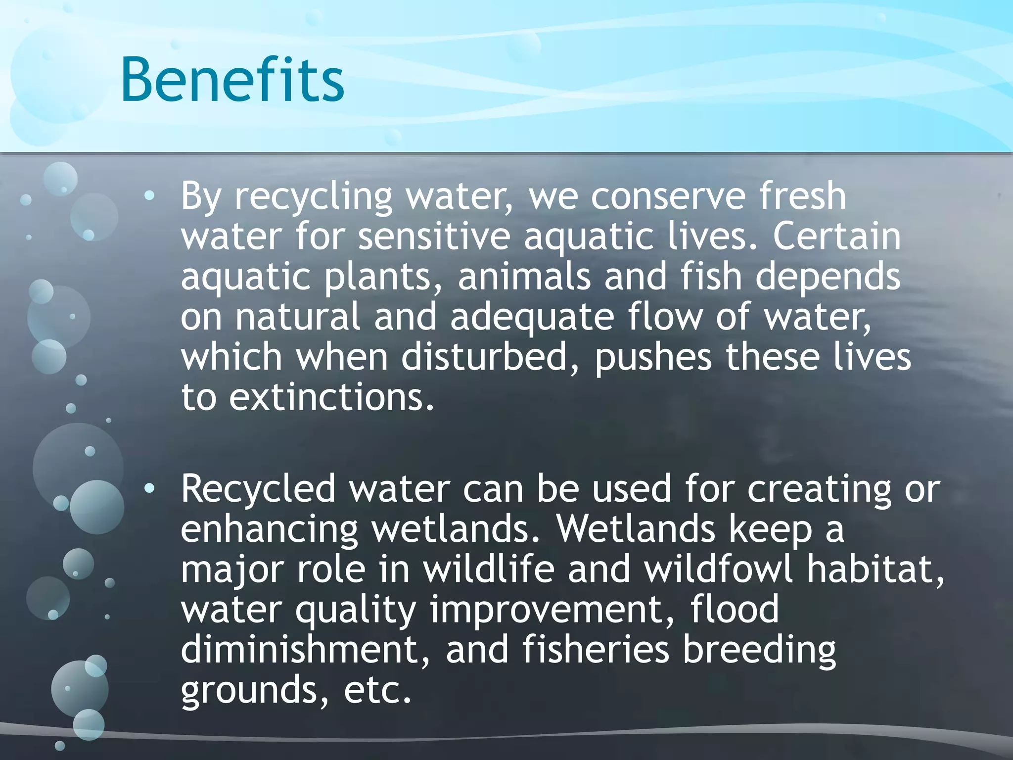 Water recycling System | PPTX