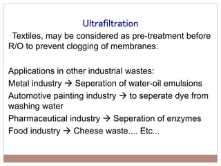 Water recycling & membrane technology | PPTX