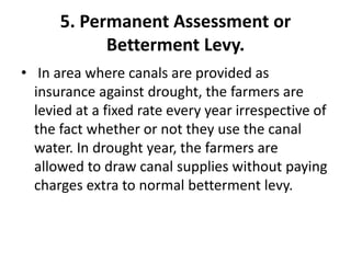 Water requirement of crops and reservoir planing | PPTX