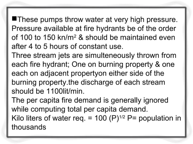 Water demand/Waterrequirements | PPT