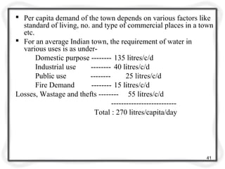 Water demand/Waterrequirements | PPT