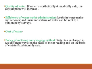 Water requirements | PPTX