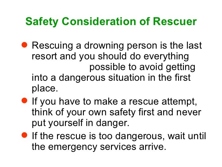 Water Rescue Techniques