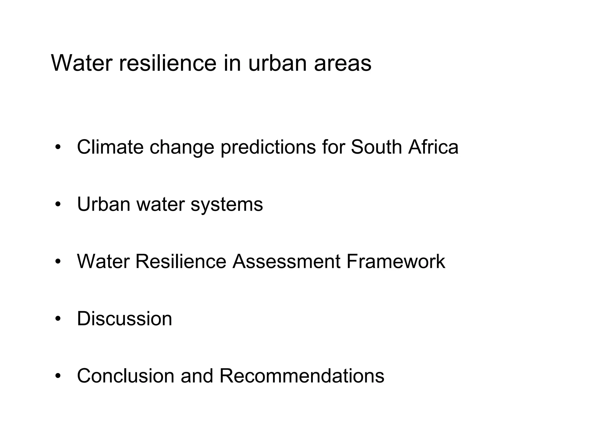 Water resilience a | PDF | Water Services | Home Utilities