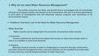 Water resource management | PPTX