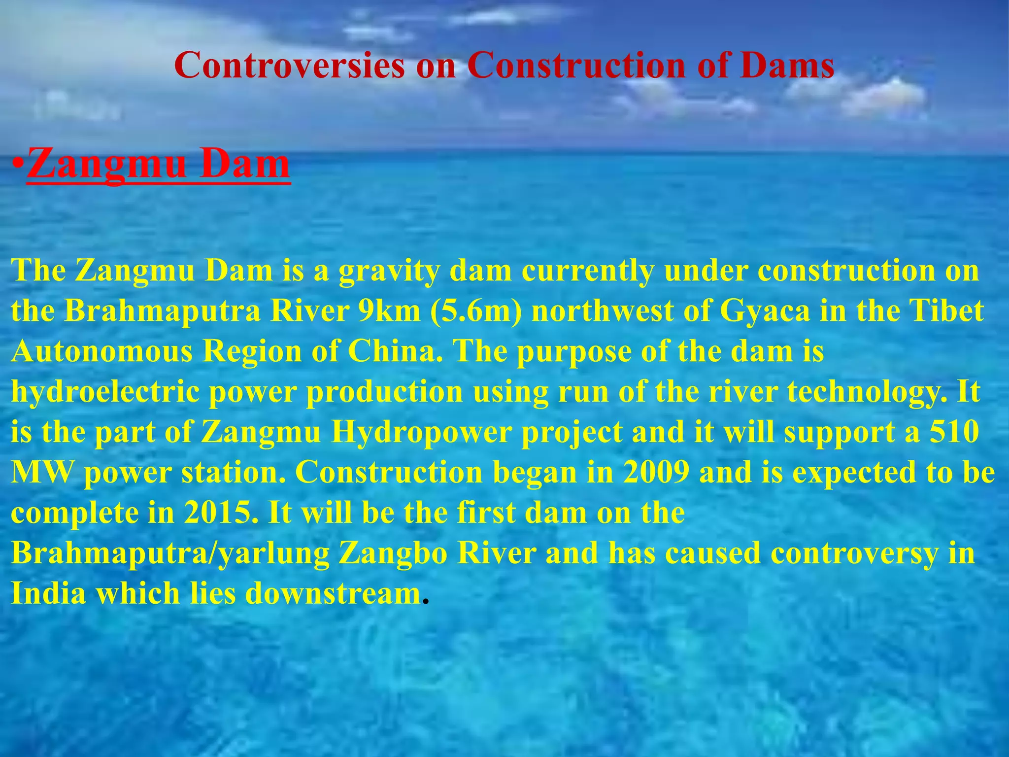 Water resource management and role of dams | PPTX