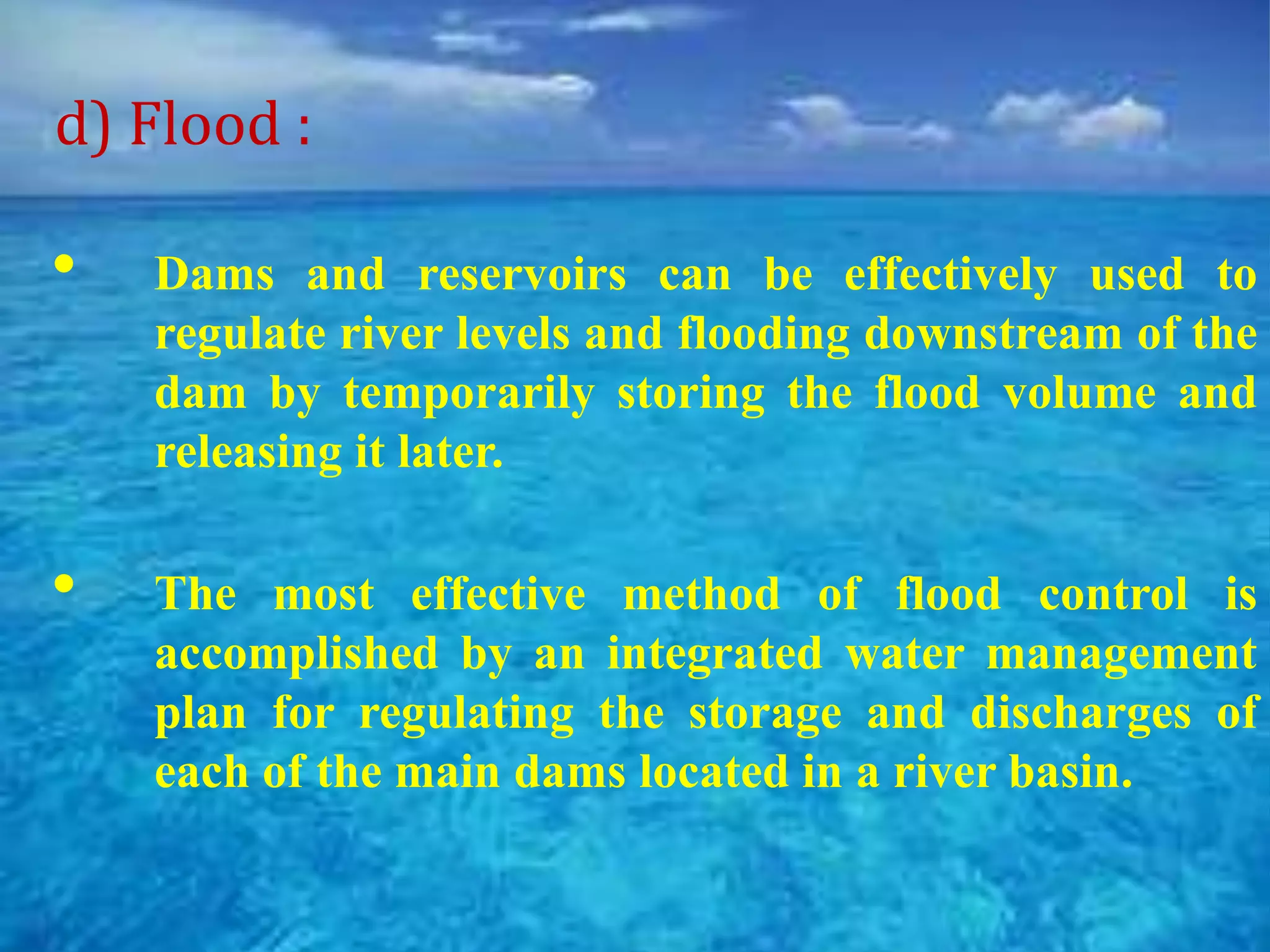 Water resource management and role of dams | PPTX