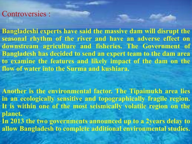 Water resource management and role of dams | PPTX