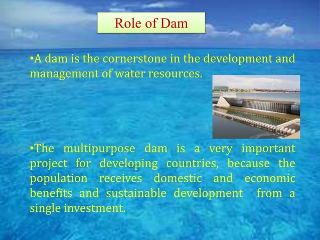 Water resource management and role of dams | PPTX
