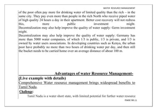 Water resource management | DOCX