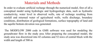 Water resource model modflow | PPTX