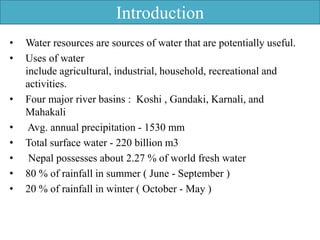 Water resources Status in Nepal | PPTX