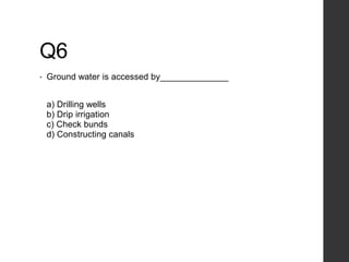 Water resource Question/Answer | PPTX