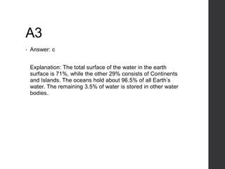 Water resource Question/Answer | PPTX