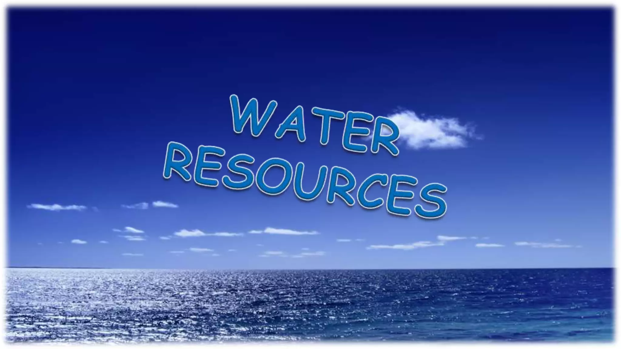 Water resources | PPTX