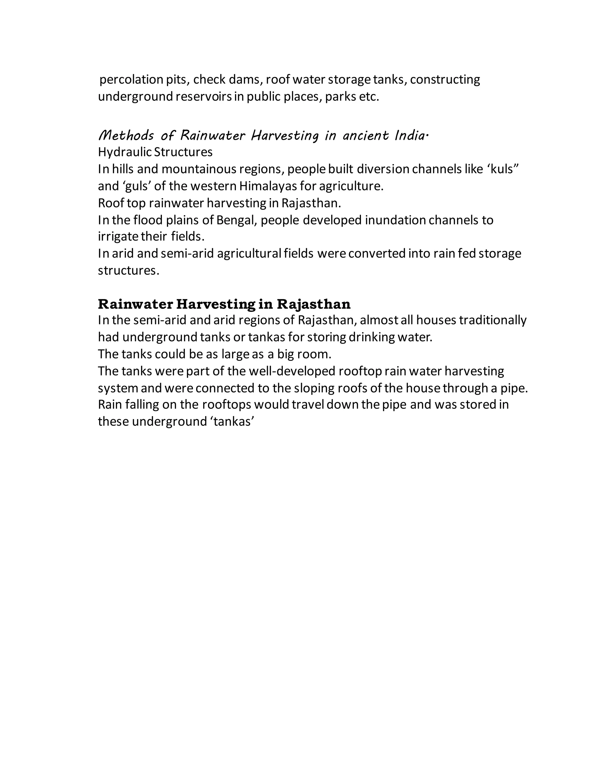 Water resources notes | DOCX