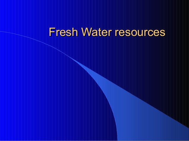Water resources ppt