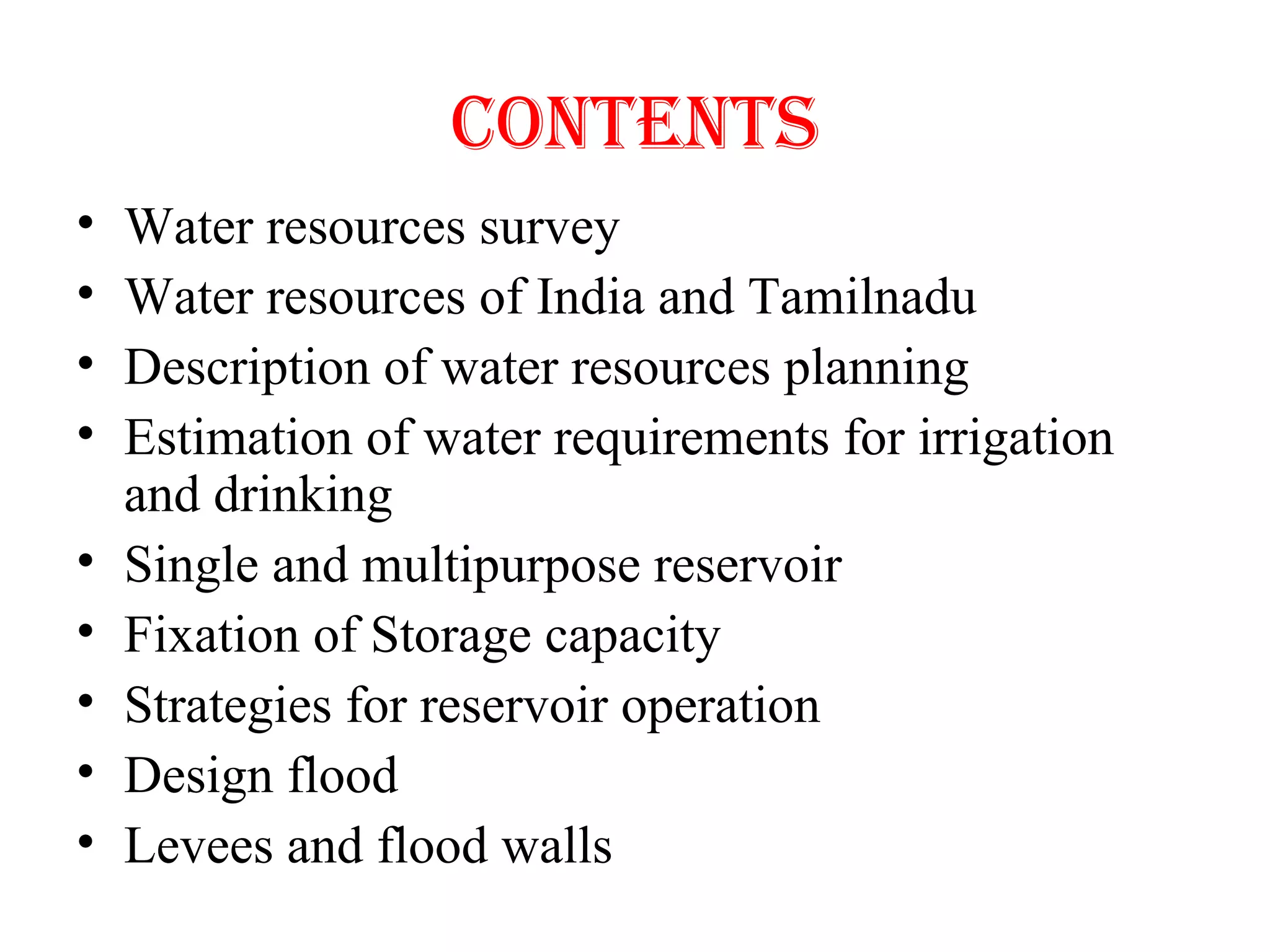 Water resources | PPT