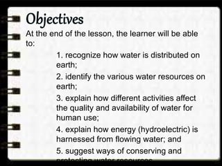 Water resources | PPTX