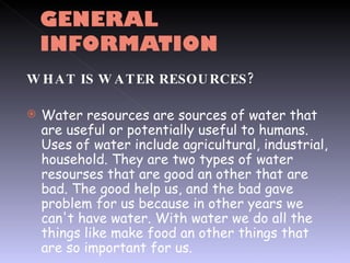 Water resources 22 | PPT