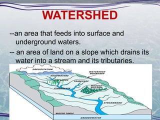 Water resources and biodiversity (WATERSHED) | PPTX