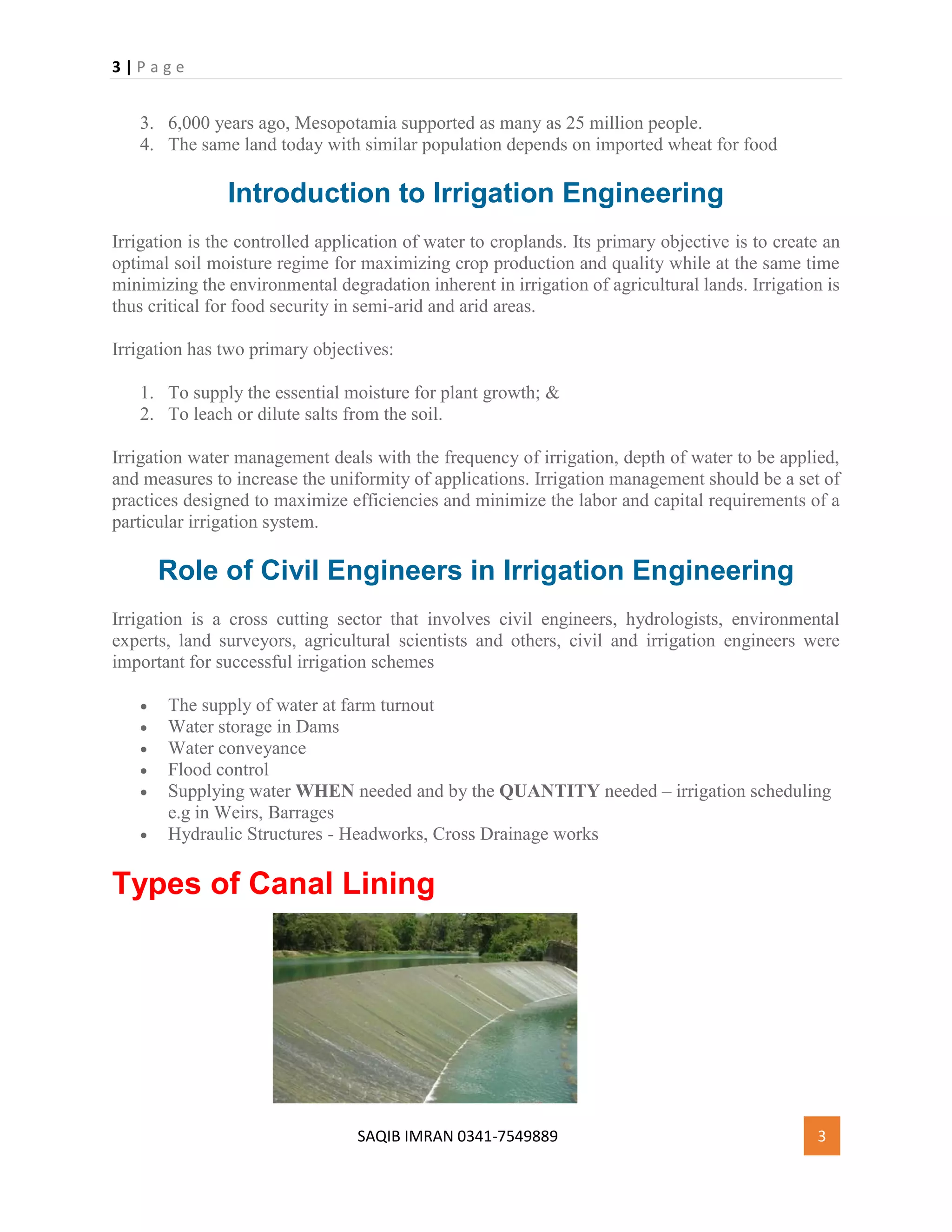 Water resources and irrigation engineering pdf | PDF
