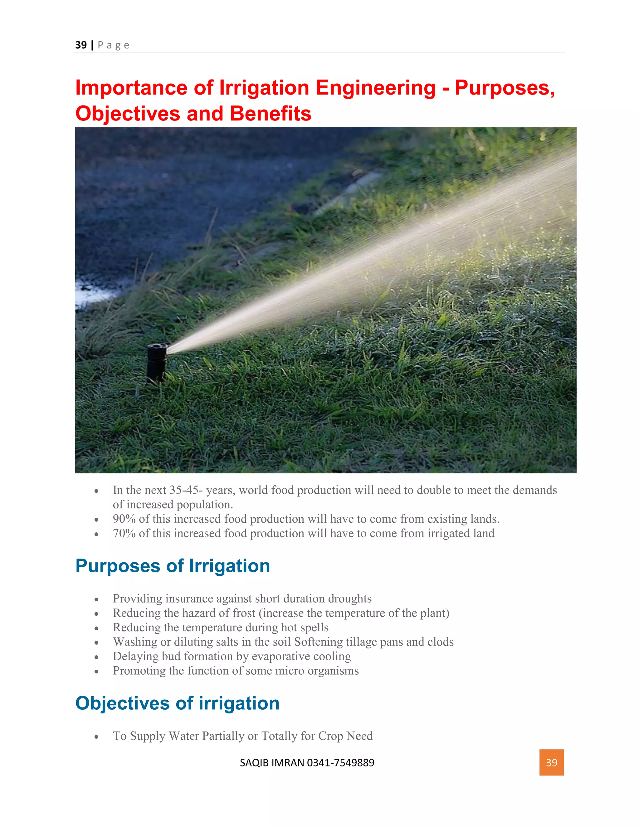 Water resources and irrigation engineering pdf | PDF