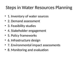 Water Resources Development plan and design.pptx