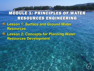 Water resources engg lec | PPT