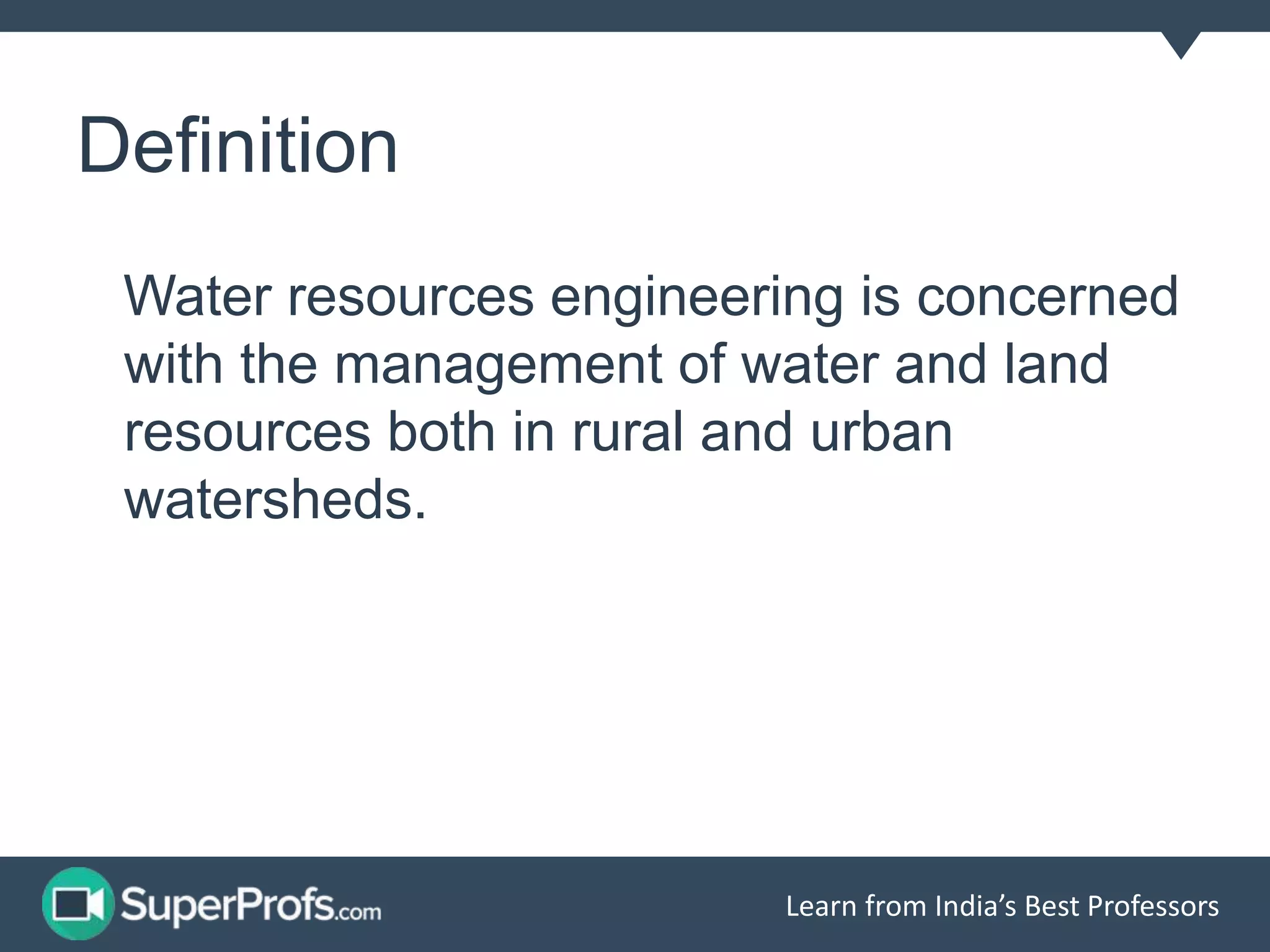 Water Resources Engineering | PPTX