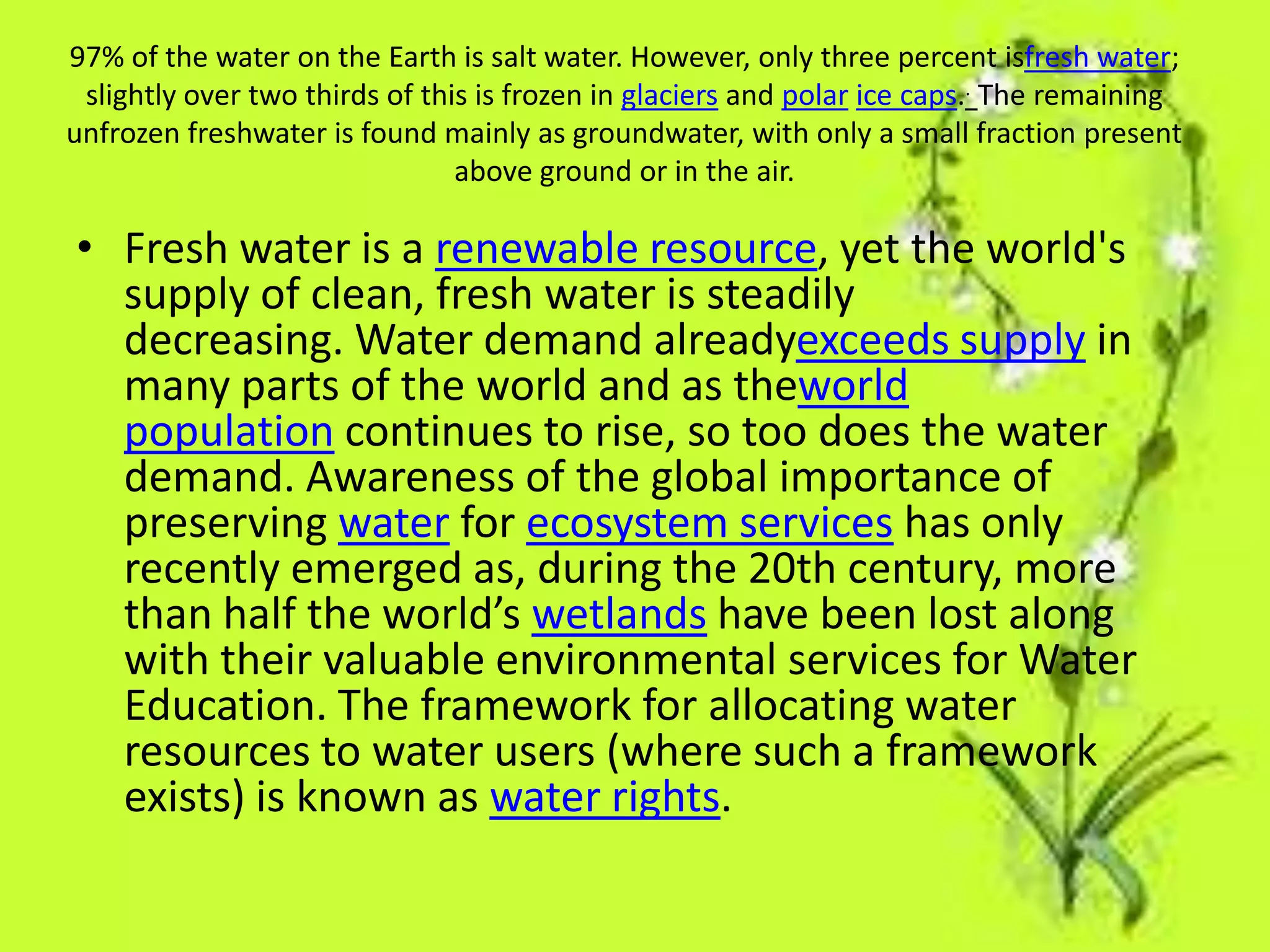 Water Resources in the Philippines | PPTX
