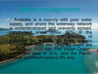 Water resources in Australia and Oceania by Group4 | PPT