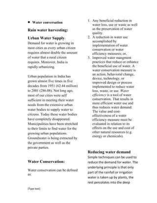 Water resources | DOCX