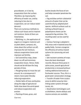 Water resources | DOCX