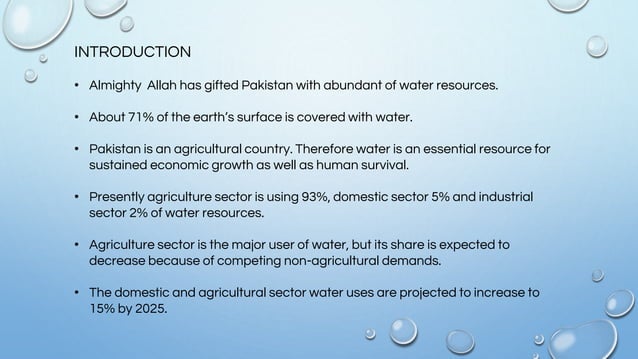 Water resources of pakistan | PPTX