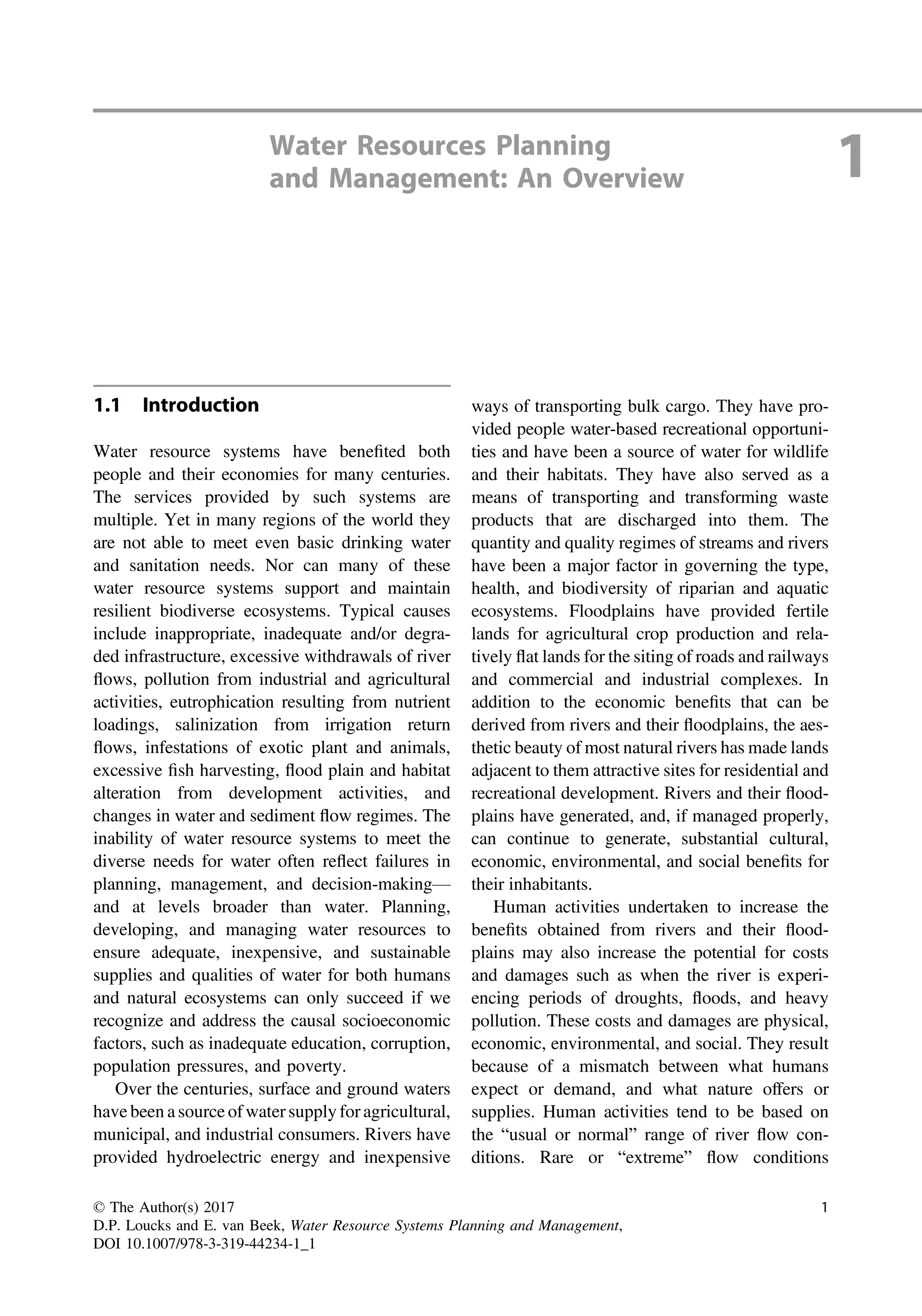 Water Resources Planning and Management | PDF