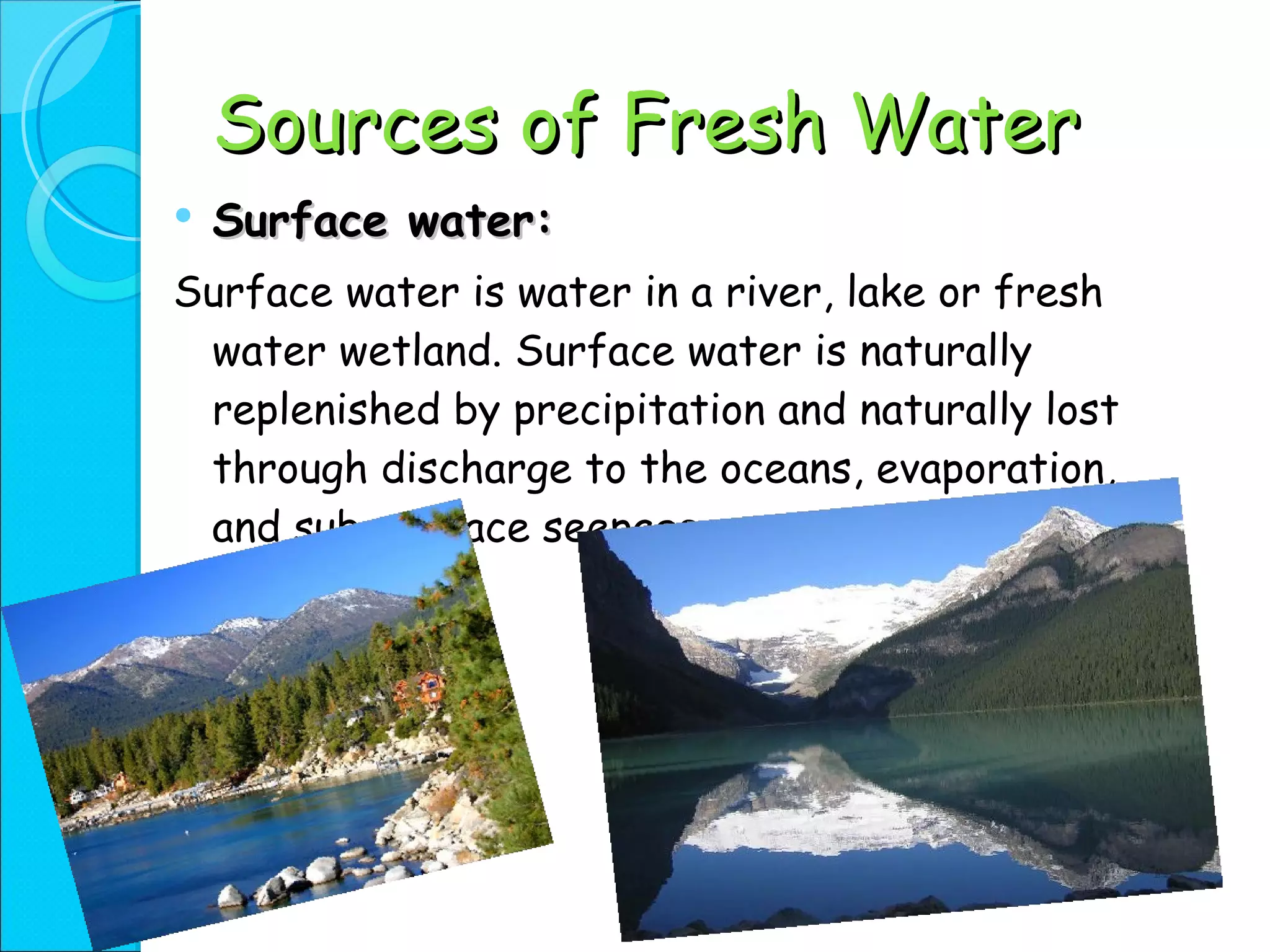 Water Resources Power Point Presentation | PPT