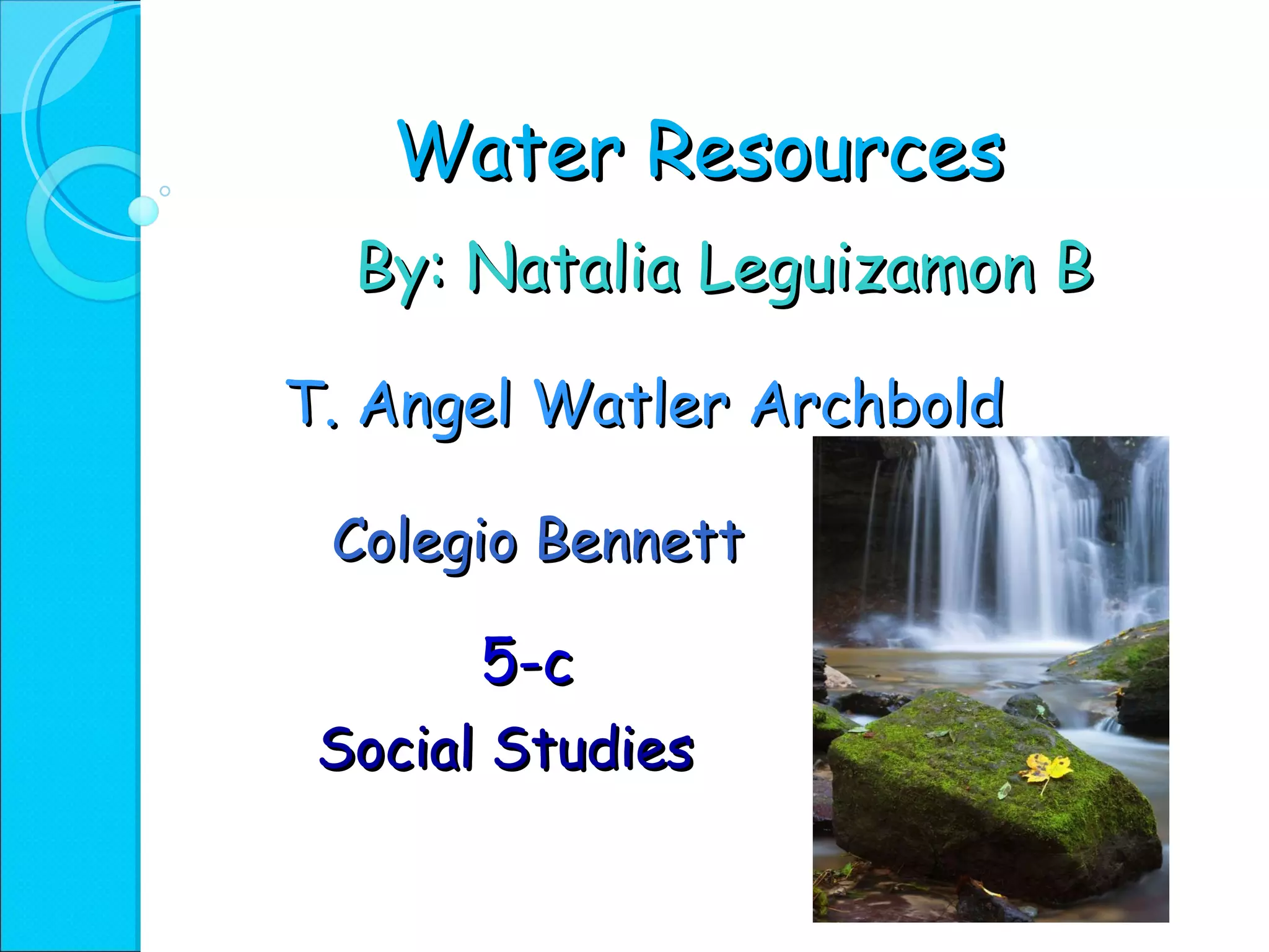 Water Resources Power Point Presentation | PPT