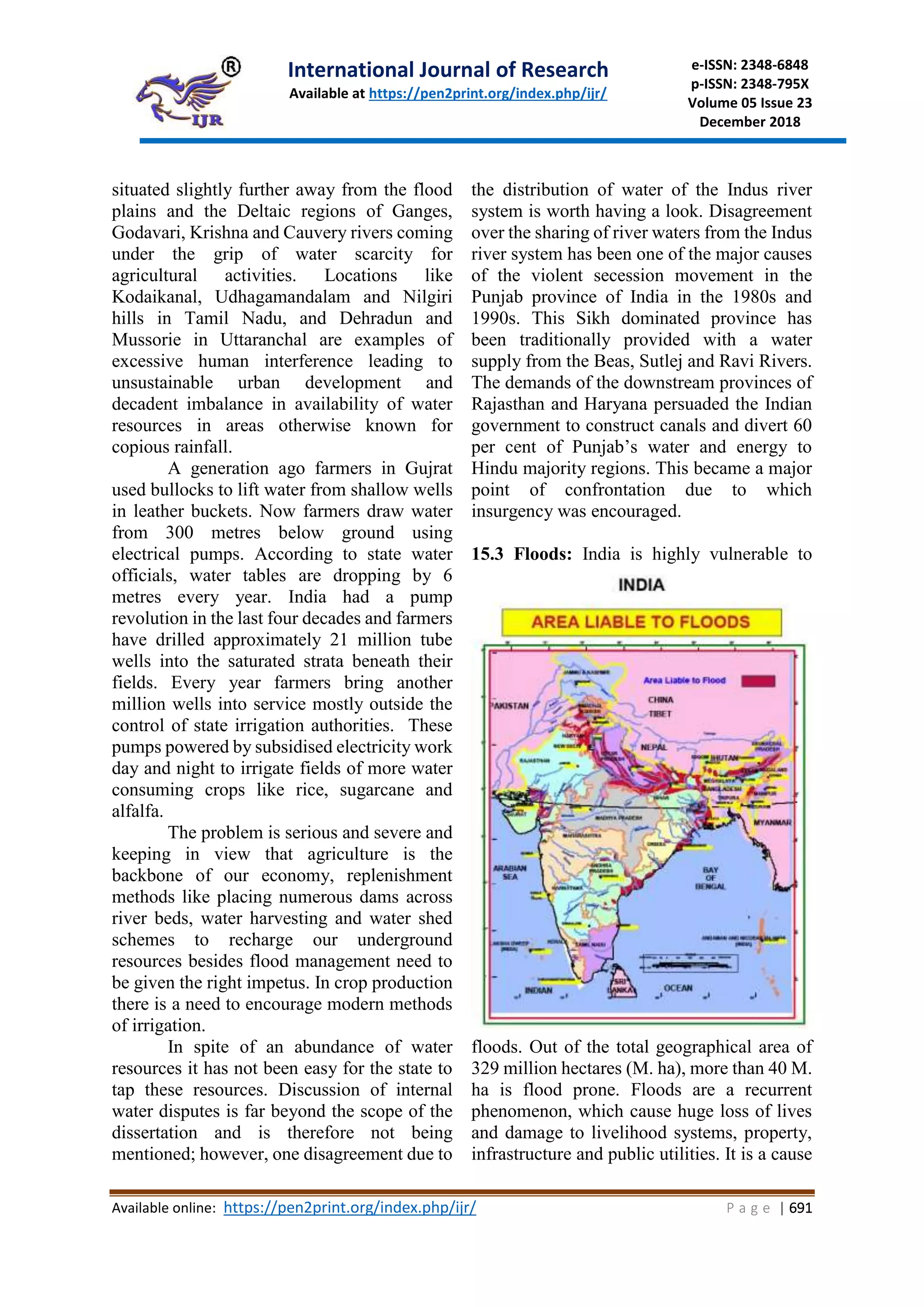 Water Resources Scenario In India Its Requirement Water Degradation