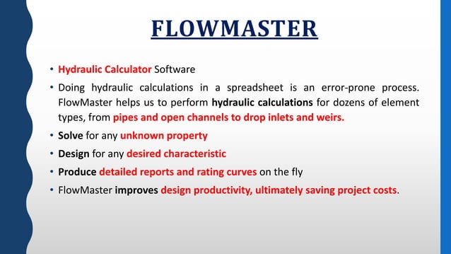 Hydrology and Water resources software | PPTX
