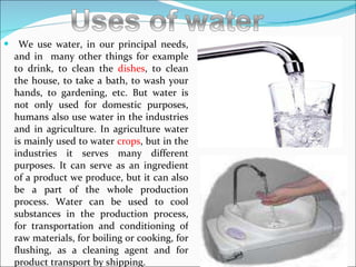 Water resource valentina rivas booklet | PPT | Agriculture | Industries